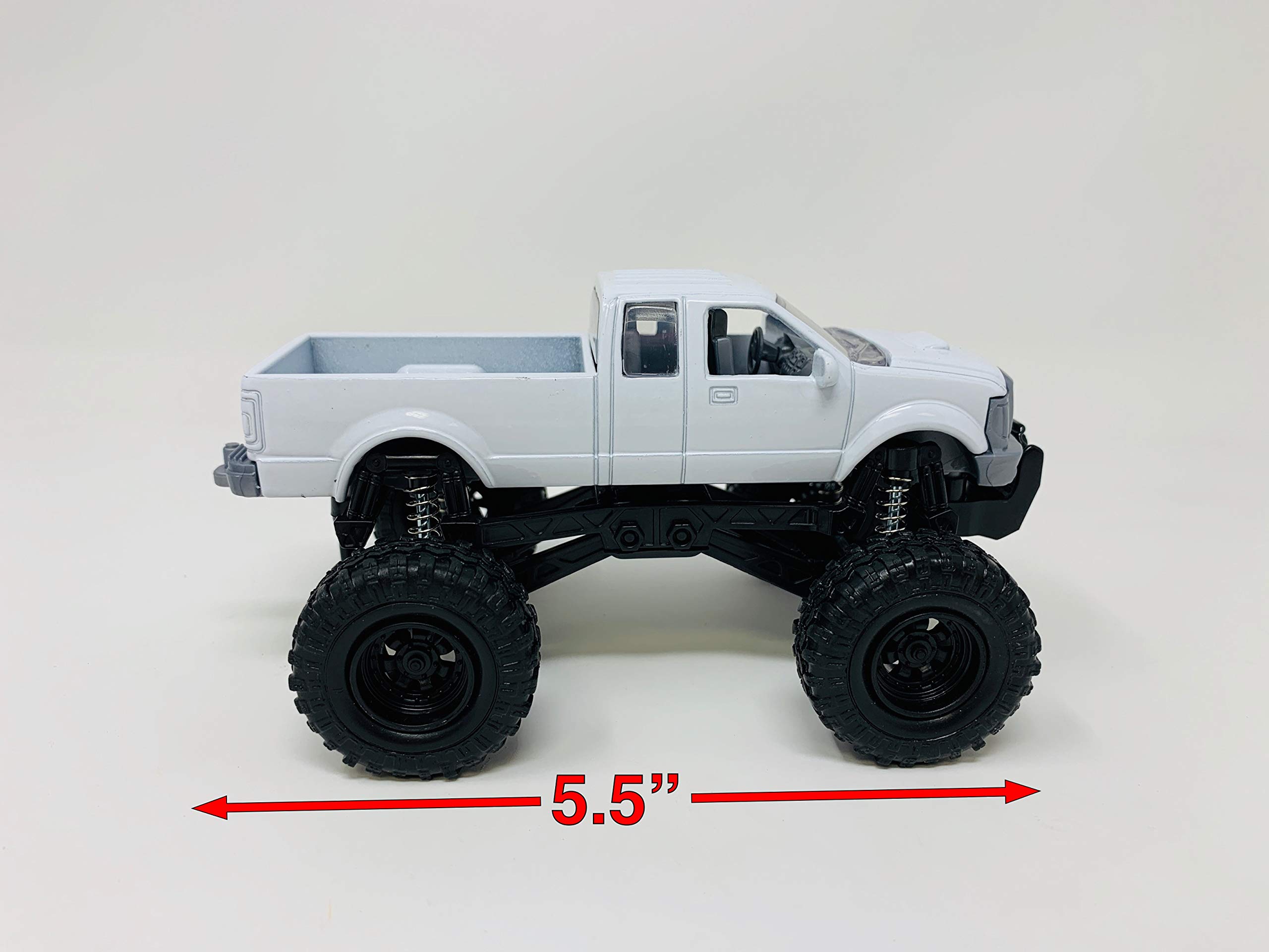 New-Ray Toy Replica 4x4 Lifted Pickup Truck with Polaris Sportsman XP1000 ATV