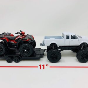 New-Ray Toy Replica 4x4 Lifted Pickup Truck with Polaris Sportsman XP1000 ATV