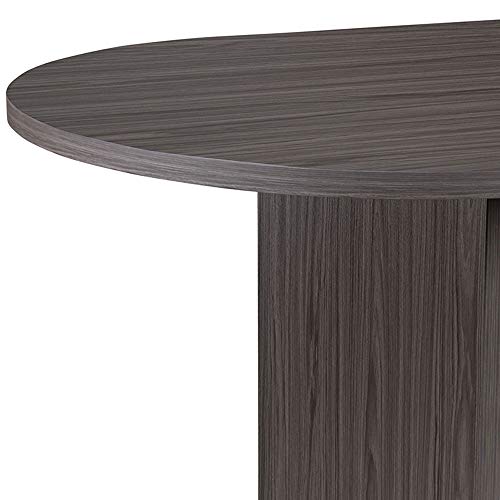 Flash Furniture Jones 6 Foot (72 inch) Oval Conference Table in Rustic Gray