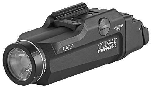 Streamlight 69464 TLR-9 Flex Low-Profile Rail-Mounted Tactical Light with CR123A Lithium Batteries, Black