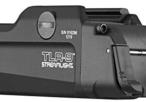 Streamlight 69464 TLR-9 Flex Low-Profile Rail-Mounted Tactical Light with CR123A Lithium Batteries, Black