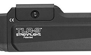 Streamlight 69464 TLR-9 Flex Low-Profile Rail-Mounted Tactical Light with CR123A Lithium Batteries, Black