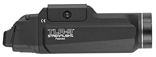 Streamlight 69464 TLR-9 Flex Low-Profile Rail-Mounted Tactical Light with CR123A Lithium Batteries, Black