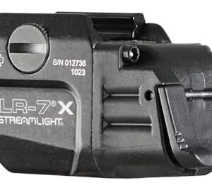 Streamlight 69424 TLR-7 X 500-Lumen Compact Tactical Weapon Light, Includes High, Low Paddle Switches and Key Kit, Black