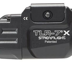 Streamlight 69424 TLR-7 X 500-Lumen Compact Tactical Weapon Light, Includes High, Low Paddle Switches and Key Kit, Black