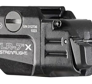 Streamlight 69424 TLR-7 X 500-Lumen Compact Tactical Weapon Light, Includes High, Low Paddle Switches and Key Kit, Black