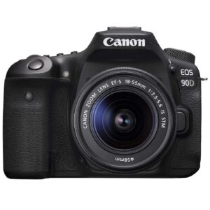 Canon 90D Digital SLR Camera with 18-55 is STM Lens (Renewed)