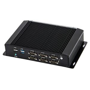 hunsn industrial pc, fanless mini computer, ipc, windows 11 or linux ubuntu, 4g, wol, watchdog supported, intel i5 8250u 8260u, im06, 2 x lan, gpio, 6 x com rs232 422 485, 8g ram, 128g ssd