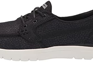 Skechers Womens Boat Shoe, Black ,7 medium US