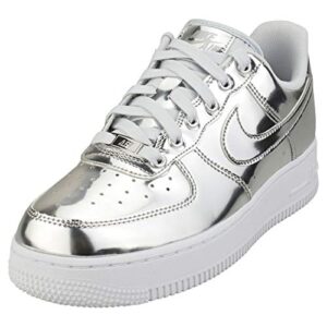 nike womens w air force 1 sp cq6566 001 metallic chrome - size 10.5w