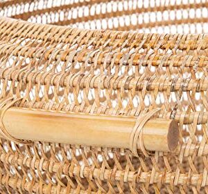 Kouboo Cambria Open Weave Basket, Honey-Brown