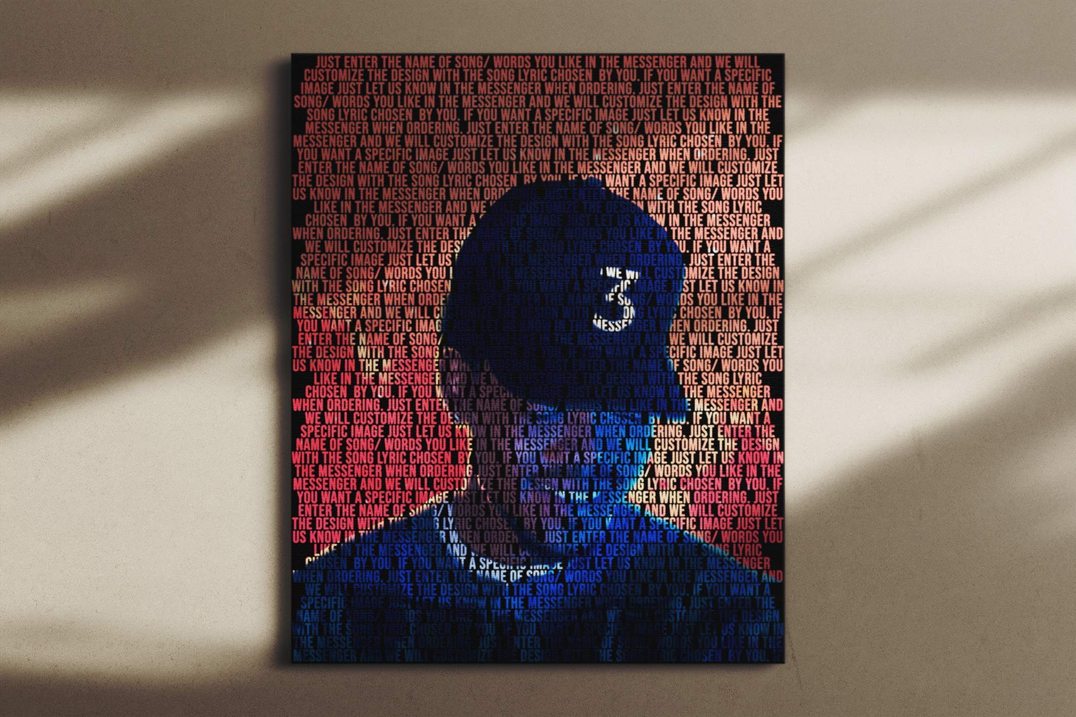 Chance The Rapper Custom Lyric Canvas Poster Print-Wrapped Canvas Print