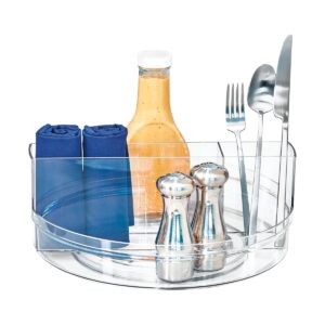 iDesign 71980 Crisp BPA-Free Plastic Rotating Tabletop Organizer, 11.54" x 11.54" x 4.66", Turntable