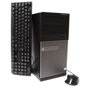 dell optiplex 7010 tower desktop pc, intel quad core i5 (3.20ghz) processor, 16gb ram, 128gb solid state drive, 2tb hard drive, windows 10 pro, dvd, keyboard, mouse, wifi (renewed)