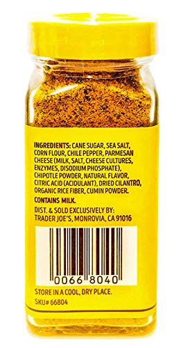 Trader Joe's Everything But The Elote Seasoning Blend With Chile Pepper, Parmesan Cheese, Chipotle Powder, Cumin, Cilantro and Sea Salt Simply Delicious