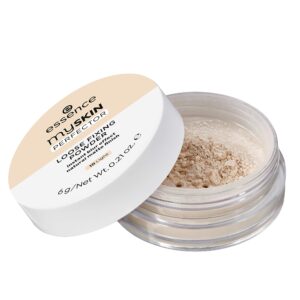 essence | My Skin Perfector Loose Fixing Powder | Instant Blur Effect & Natural Matte Finish | Vegan, Paraben Free, Gluten Free, Oil Free | Cruelty Free (10 | Light)