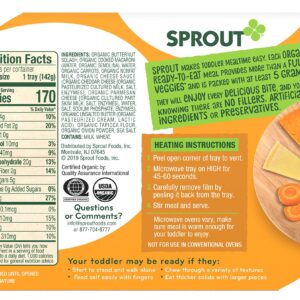 Sprout Foods Organic Toddler Meal Butternut Mac & Cheese, 5 Oz