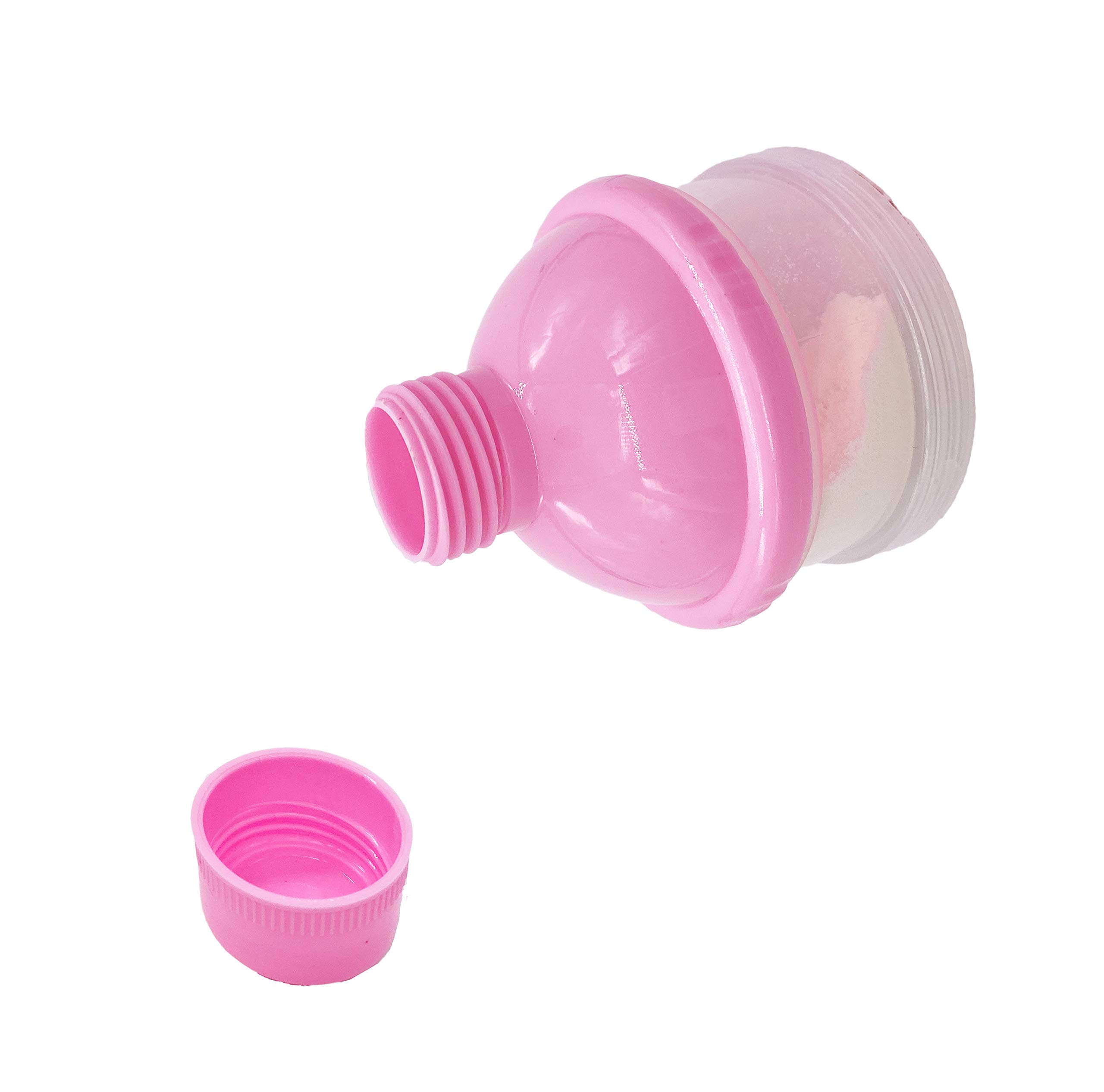 Goldenvalueable Non-Spill Milk Powder Formula Dispenser/Storage Container, Pink (2pcs)