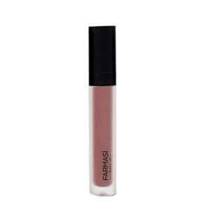 farmasi make up matte liquid lipstick, long-lasting and ultra-comfortable, high-impact, lightweight, organic, pure pigments 0.14 fl.oz (au natural)