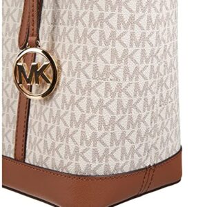 Michael Kors Jet Set Travel Signature Small Top Zip Shoulder Tote Vanilla