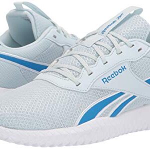 Reebok Women's Flexagon Energy TR 2.0 Cross Trainer, Glass Blue/Horizon Blue/White, 5.5