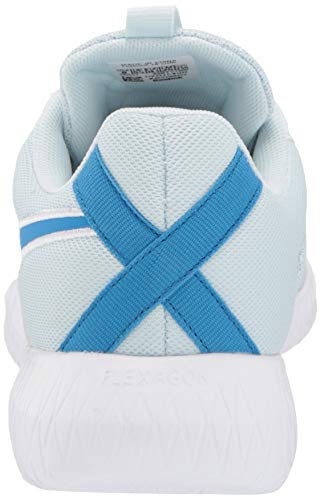 Reebok Women's Flexagon Energy TR 2.0 Cross Trainer, Glass Blue/Horizon Blue/White, 5.5