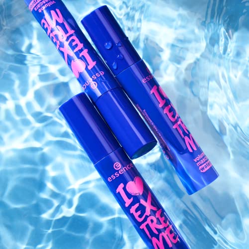 essence | I Love Extreme Volume Mascara Waterproof (Pack of 3) | Vegan & Cruelty Free | Free From Parabens-Alcohol, & Microplastic Particles