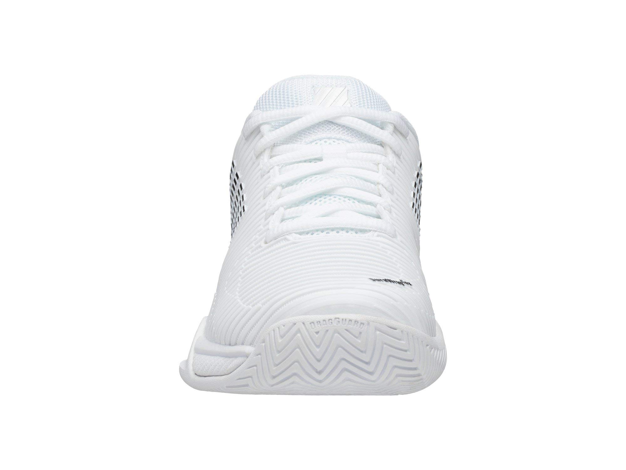 K-Swiss Women's Hypercourt Express 2 Tennis Shoe, White/Black, 8 M