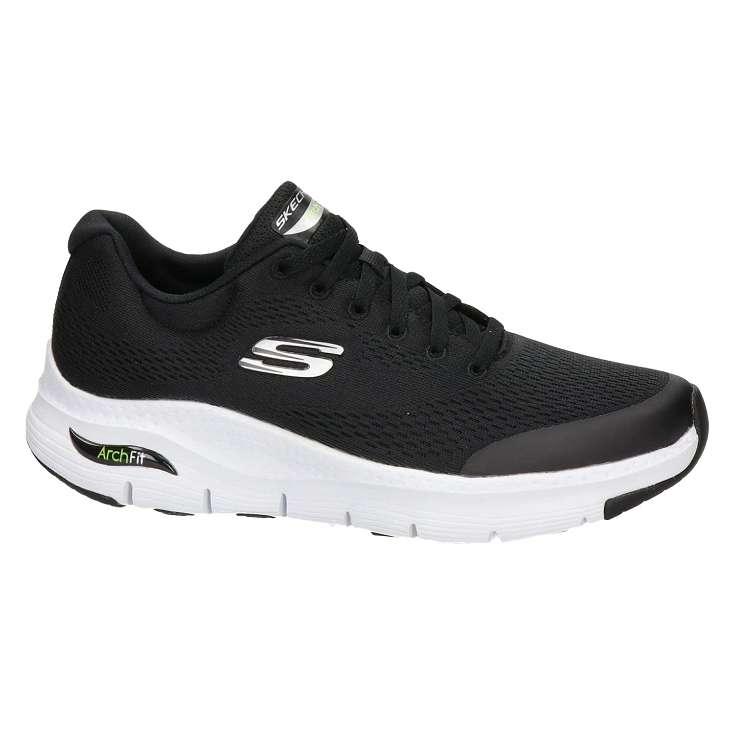 Skechers Arch Fit Black/White 9 3E - Extra Wide