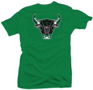 jordan retro 1 pine green 2020 match tees (jordan retro 1 pine green 2020 match tees - bull 1 (green), m)