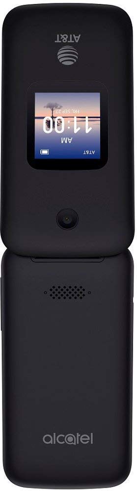 AT&T Prepaid - Alcatel SMARTFLIP, 4GB Memory, 2.8 Dual Display, Bluetooth, WiFi, Big Buttons - Black (Renewed)