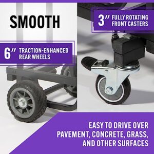 On-Stage UTC1100 Utility Cart - Versatile Heavy-Duty Rolling Storage Cart with Locking Wheels, Ergonomic Handle, and 330 lbs Capacity - Perfect for Musicians, Event Planners, Studios