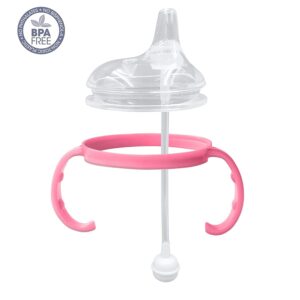 Sippy Cup Soft Spout Transitional Nipple Kit for Comotomo Baby Bottles, 5 oz and 8 oz