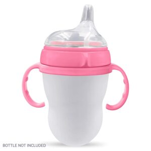 Sippy Cup Soft Spout Transitional Nipple Kit for Comotomo Baby Bottles, 5 oz and 8 oz