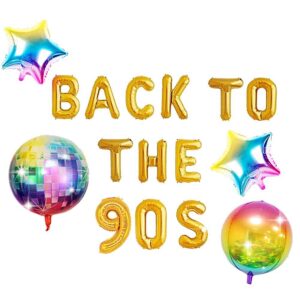 jevenis back to the 90s birthday party balloon banner, 90s themed decorations, 1 count