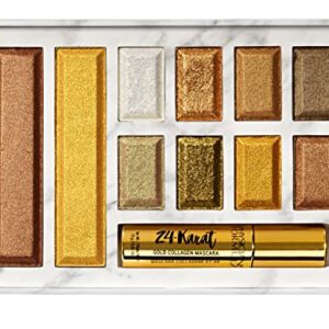 Physicians Formula 24-Karat Gold Shimmer Makeup Set, Face Palette, The Gold Vault, Mascara, Eyeshadow, Christmas Gift