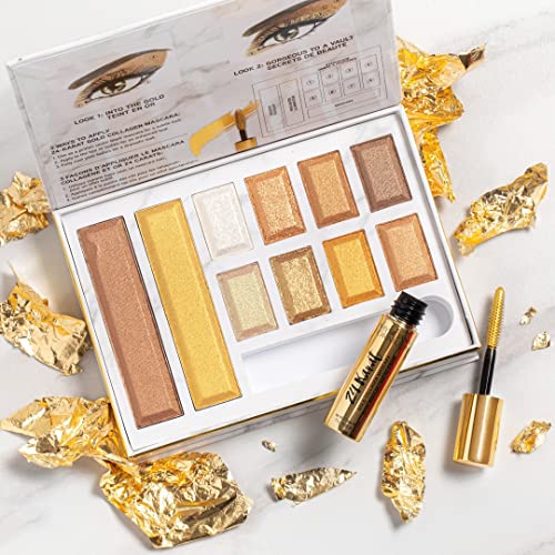 Physicians Formula 24-Karat Gold Shimmer Makeup Set, Face Palette, The Gold Vault, Mascara, Eyeshadow, Christmas Gift