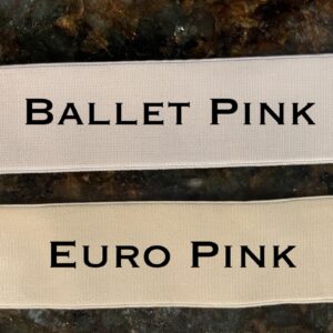 Pillows for Pointes® Stretch Ribbon for Ballet Pointe Toe Shoes Euro Pink - 2.5 Yards