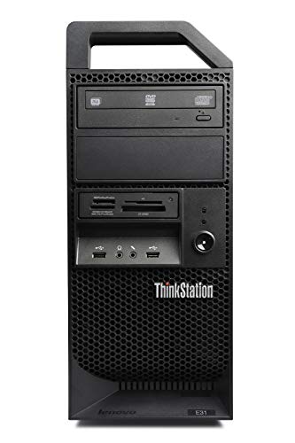 Lenovo ThinkStation E31 Tower PC, Intel Quad Core i5-3470 up to 3.6GHz, 16G DDR3, 240G SSD + 1T, DVD, WiFi, BT 4.0, Windows 10 64 Bit-Multi-Language Supports English/Spanish/French(Renewed)