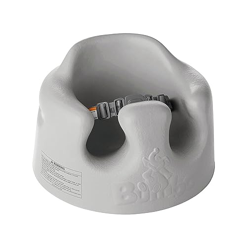 Bumbo B10060MPA3 Baby Infant Soft Foam Comfortable Wide Floor Seat with 3 Point Adjustable Harness, Gray