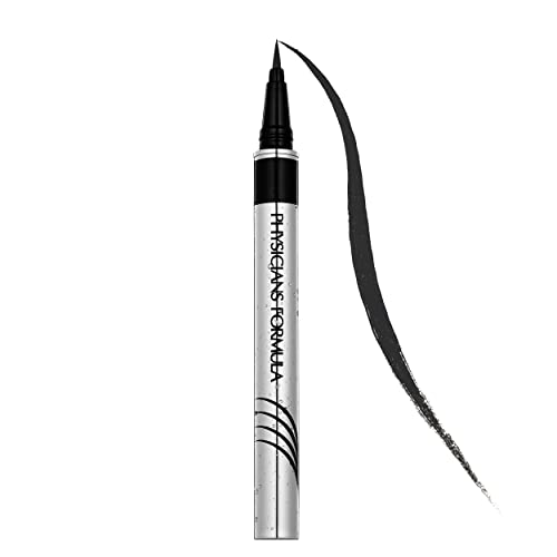 Physicians Formula Eye Booster, Lash-Enhancing 2-in-1 Eyeliner Serum, Dermatologist Approved, Hypoallergenic, Cruelty-Free & Vegan - Blackest Black