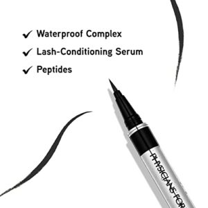 Physicians Formula Eye Booster, Lash-Enhancing 2-in-1 Eyeliner Serum, Dermatologist Approved, Hypoallergenic, Cruelty-Free & Vegan - Blackest Black