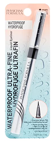 Physicians Formula Eye Booster, Lash-Enhancing 2-in-1 Eyeliner Serum, Dermatologist Approved, Hypoallergenic, Cruelty-Free & Vegan - Blackest Black