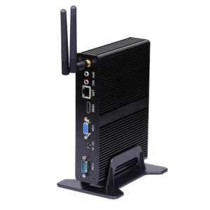 hunsn fanless mini pc, desktop computer, htpc, nano kodi box, intel celeron n2920 n2940, windows 11 or linux ubuntu, bm10, 2 x com, vga, hdmi, usb3.0, 4 x usb2.0, lan, 8g ram, 128g ssd