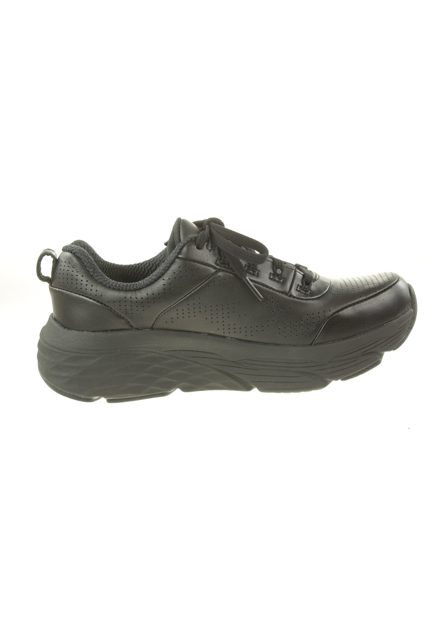 Skechers Women's Max Cushioning Elite-Step Up Sneaker, Black/Black 7.5 Wide US