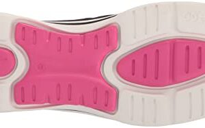 Skechers Women's Go Walk Arch Fit-Grateful Sneakers, Black/Hot Pink, 9