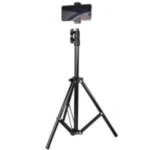 Riqiorod Light Stand, 7-Foot Photography Tripod Stand, Floor Selfie Ring Light Support for Studio, Umbrella, Backdrop, LED Panel, Speedlite Flashes, Reflector, Strobes, Video Lights