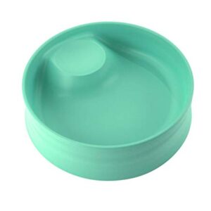 Kizingo Stackable Nudge Bowl for Infant and Toddler Self-Led Feeding (1-Pack, Sea Green)