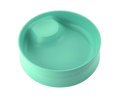 Kizingo Stackable Nudge Bowl for Infant and Toddler Self-Led Feeding (1-Pack, Sea Green)