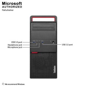 Lenovo ThinkCentre M900 Tower Desktop PC, Intel Quad Core i5-6500 up to 3.6GHz, 16G DDR4, 512G SSD, DVD, WiFi, BT 4.0, Windows 10 64 Bit-Multi-Language Supports English/Spanish/French(Renewed)